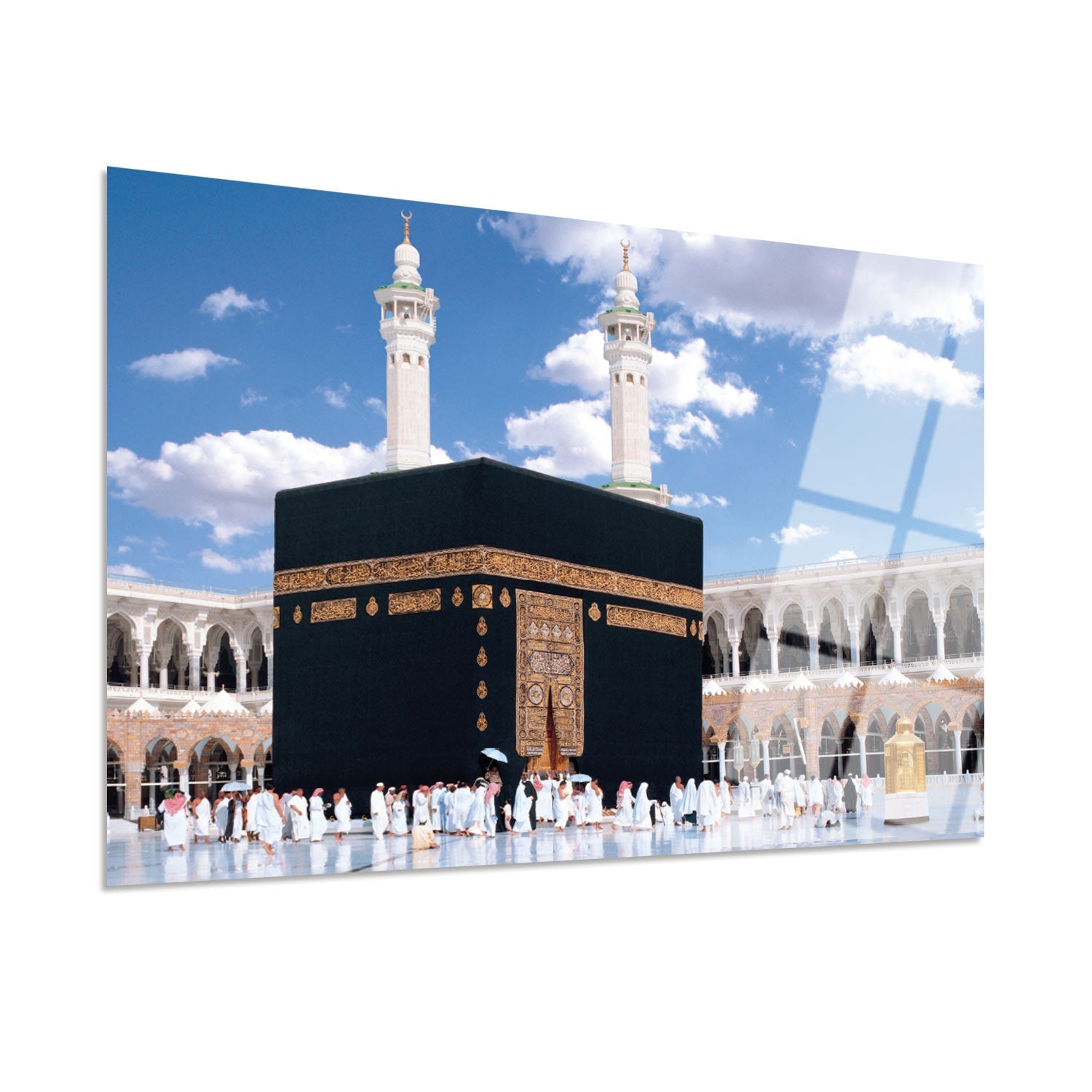 Kaaba Glass Islamic Wall Art, Kaabah, Islamic Frames, Muslim Home Decor ...